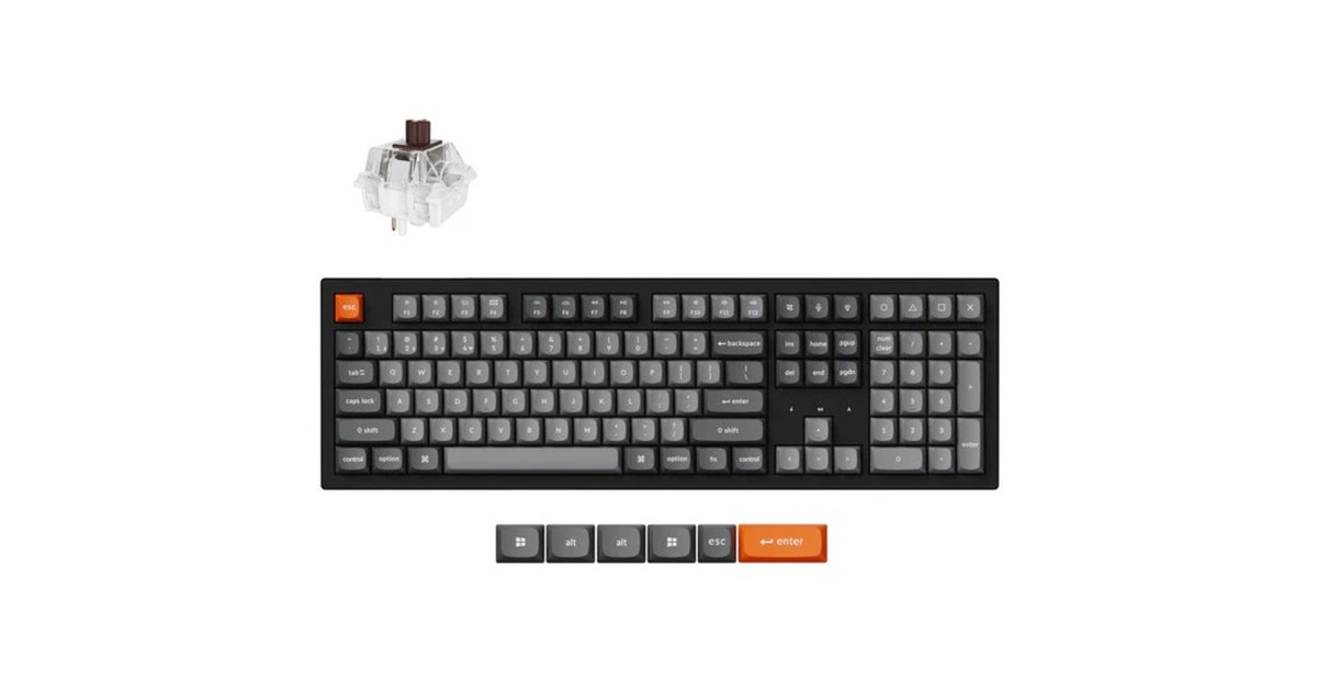 Keychron K10 Max-B3, toetsenbord Zwart, US lay-out, Keychron Super ...
