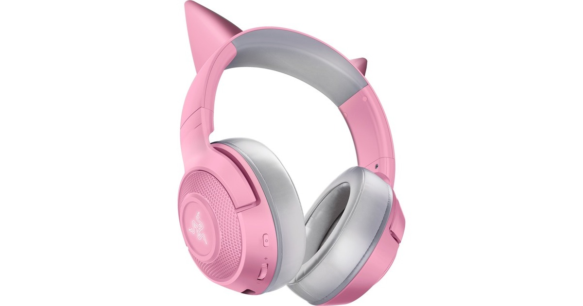 Razer Kraken Kitty V2 Pro RGB over-ear gaming headset Roze