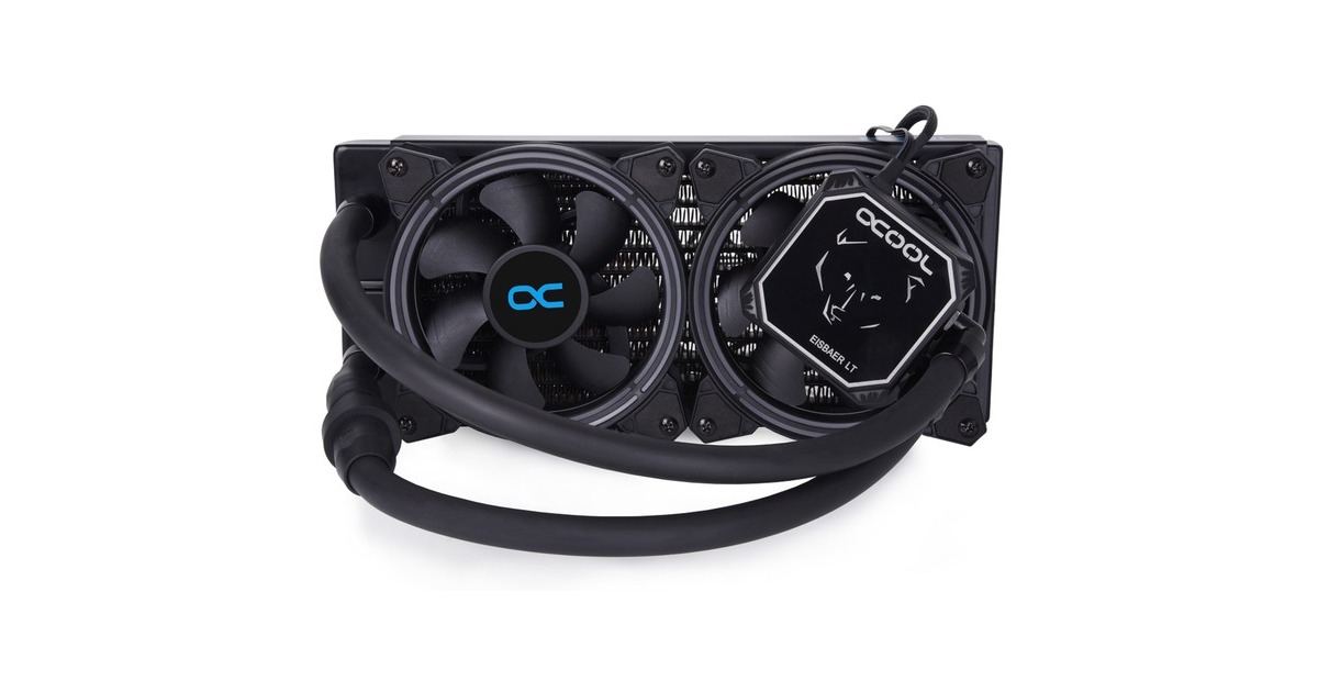 Alphacool Eisbaer Aurora LT240 CPU AIO Digital RGB waterkoeling Zwart