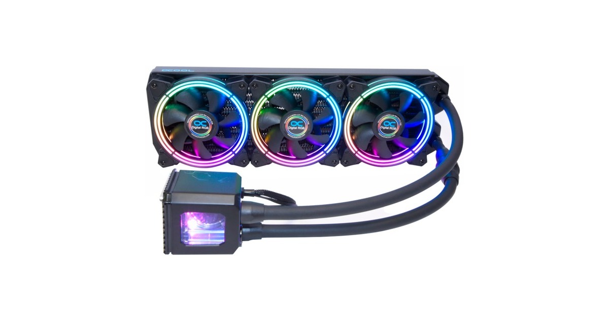 Alphacool Eisbaer Aurora 360 CPU - Digital RGB 360mm waterkoeling Zwart